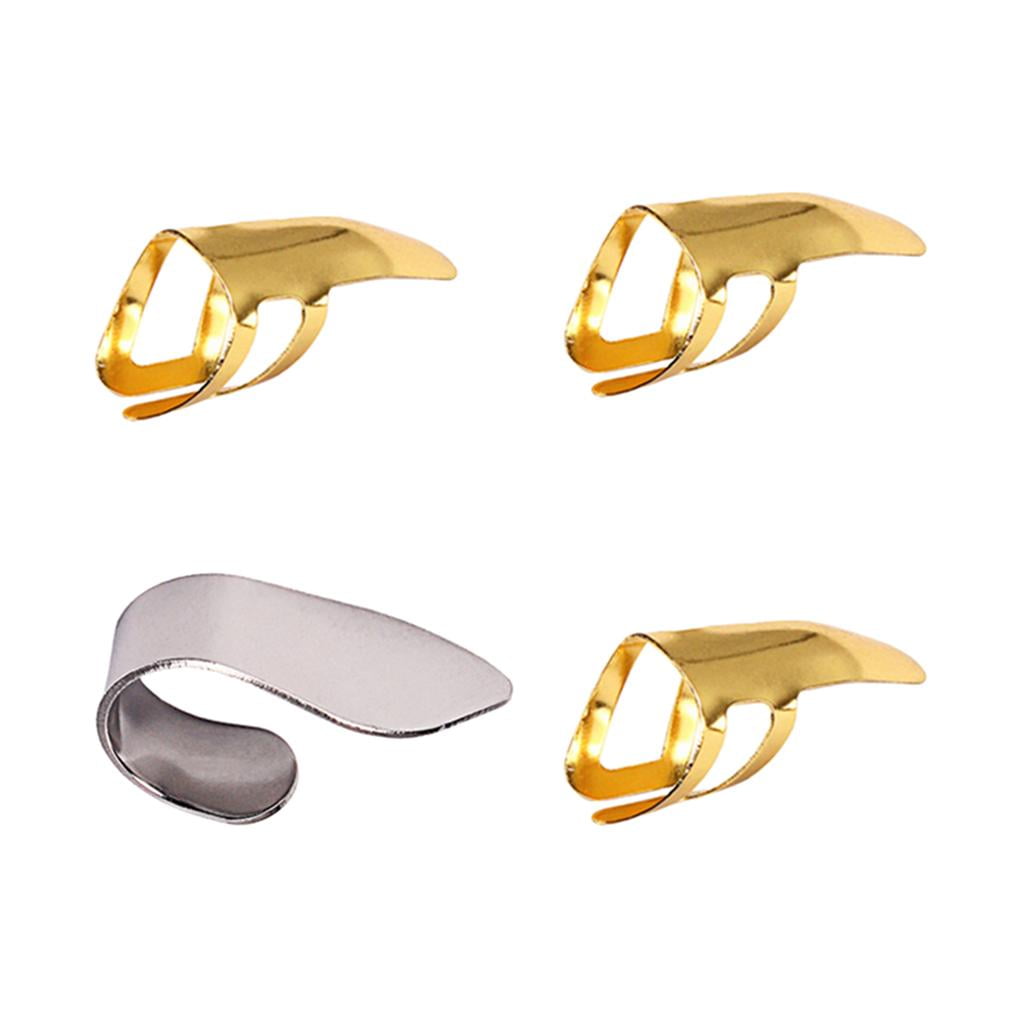 Finger 3 Finger Picks Plectrum Accesorios de Guitarra Partes Reemplazos ...
