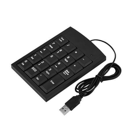 TOPINCN Portable Mini USB Numeric Keypad Number Keyboard for Laptop ...