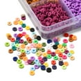 1Box 8400Pcs 24 Colors Handmade Polymer Clay Beads Disc/Flat Round ...