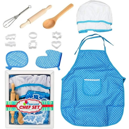 Kids Cooking and Baking Set, Kids Cooking Playset, Chef Dress Up Outfit ...