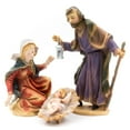 Marolin Nativity Figure Set, 12 pcs, 4.75 inch, Family Scene, Hand ...