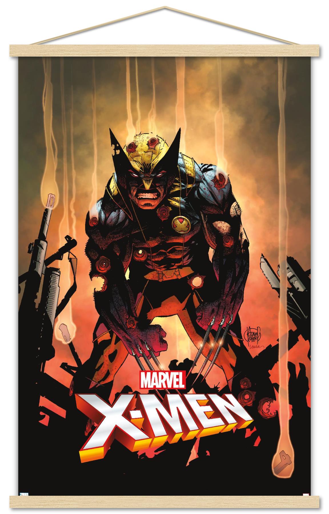 Marvel Comics - Wolverine - Wolverine #300 Wall Poster with Wooden ...