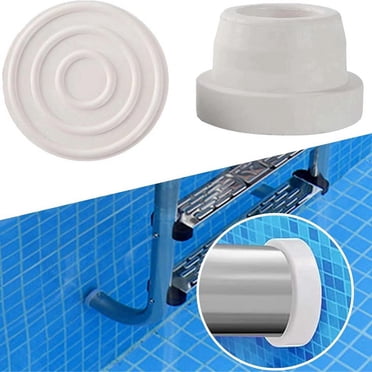 Confer Heavy Duty Inground Swimming Pool Steps, Wide Plastic with Blue ...