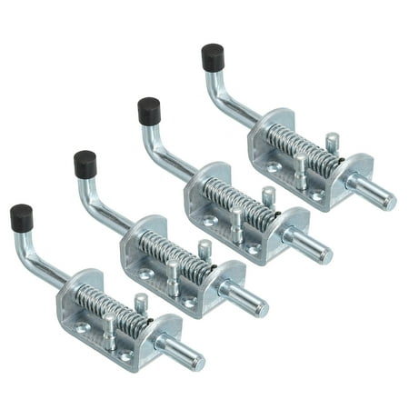 Uxcell Spring Loaded Latch Pin 6.5", 4 Pack Iron Security Latch Sliding ...