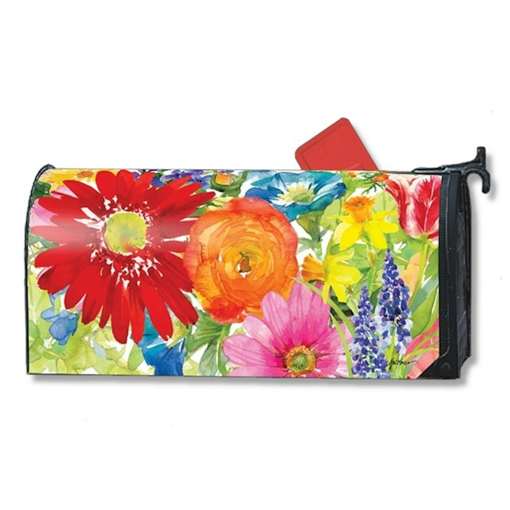 Splash Of Color Magnetic Mailbox Cover LARGE SIZE LARGE MailWraps splash-of-color-magnetic-mailbox-cover-large-size-large-mailwraps