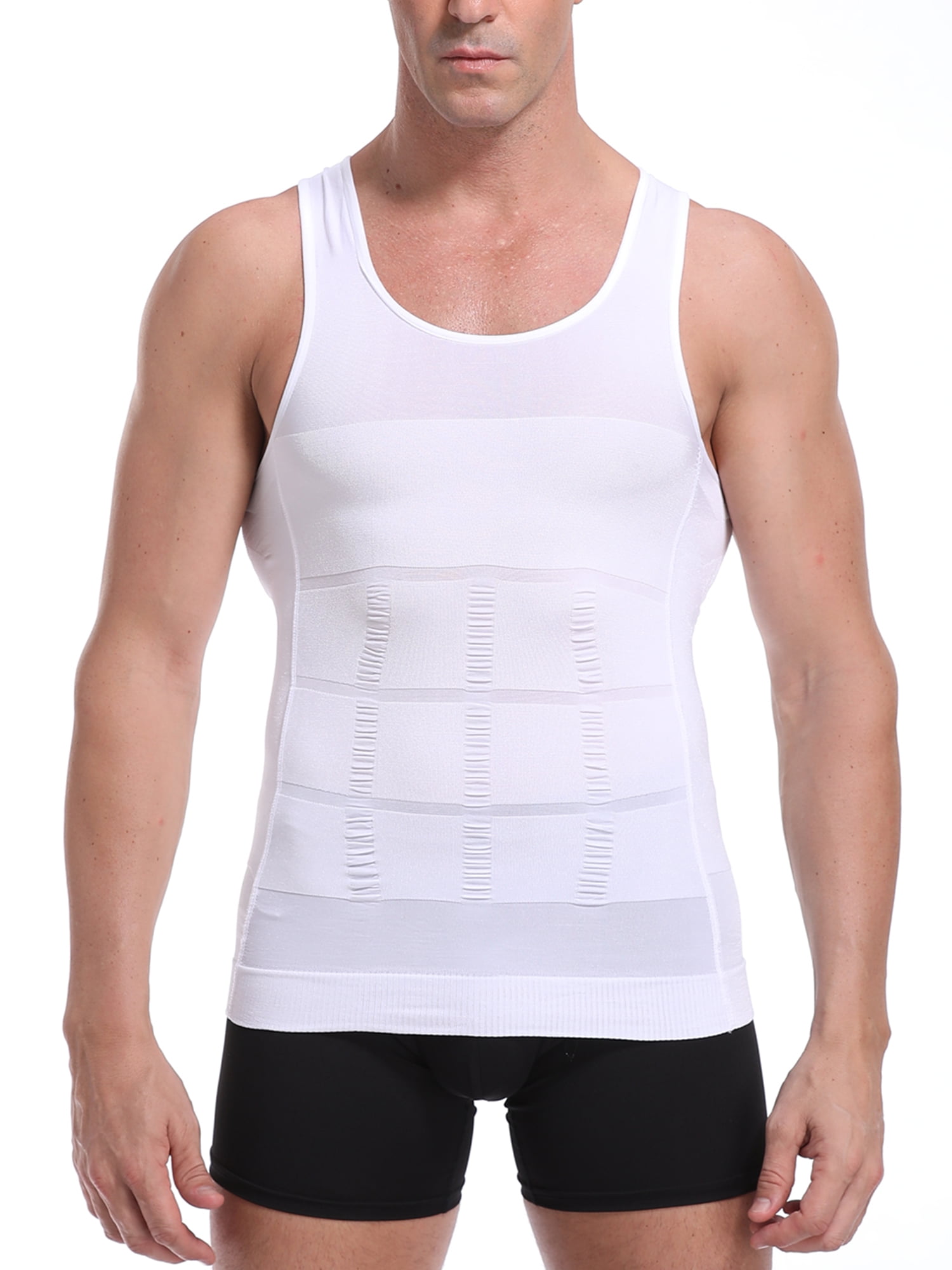 Lilvigor Men's Body Shaper Slimming Shirt Tummy Vest durable Thermal ...