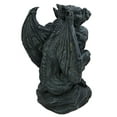 Winged Gargoyle Statue Guardian, Poised Protector, Cold Cast Resin ...