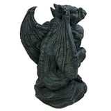 Winged Gargoyle Statue Guardian, Poised Protector, Cold Cast Resin ...