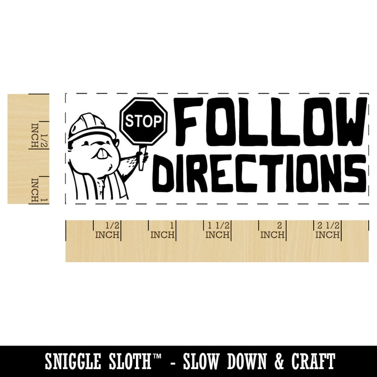 Follow Directions Sign Follow Directions Sign