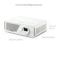 ViewSonic X1 1080p Projector with 2300 ANSI Lumens, Cinematic Colors ...