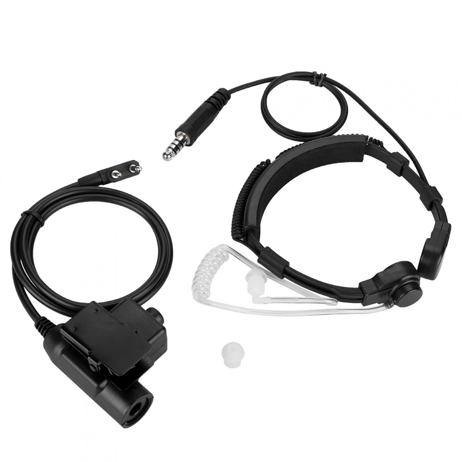 Control de garganta táctico U94 PTT tubo de aire Walkie Talkie ...