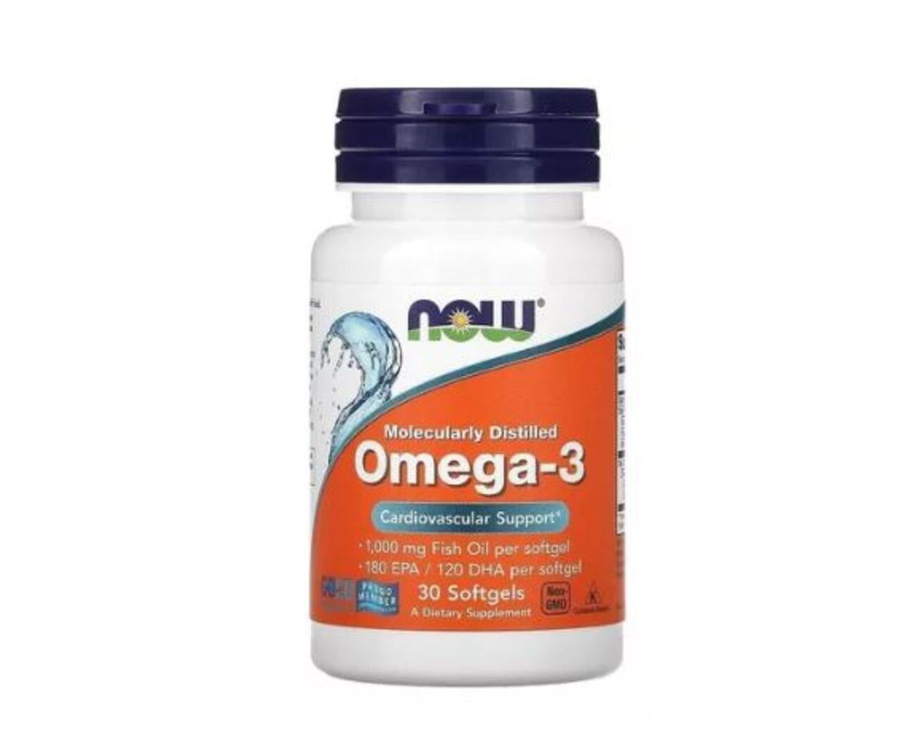 Now Foods Omega 3 1000Mg 30 Cápsulas 180 EPA 120 DHA | Bodega Aurrera ...