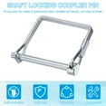 Uxcell Trailer Coupler Pin 3/16"x2", 10 Pcs Wire Lock Square Safety ...