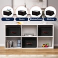 Collapsible Fabric Storage Chest Black XLarge - 6 Pack for Closet ...