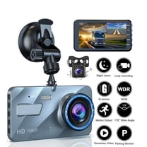 2 set 4.3 Inch Car DVR Rearview Mirror Driving Video Recorder Dual Lens ...