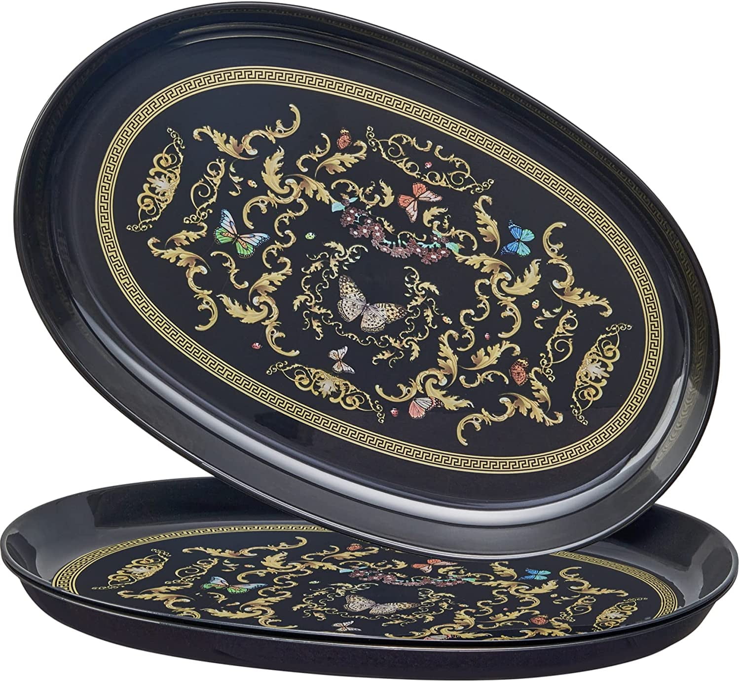 Butterfly Garden Serving Trays (3 PC) Disposable Platters for Party 12 ...