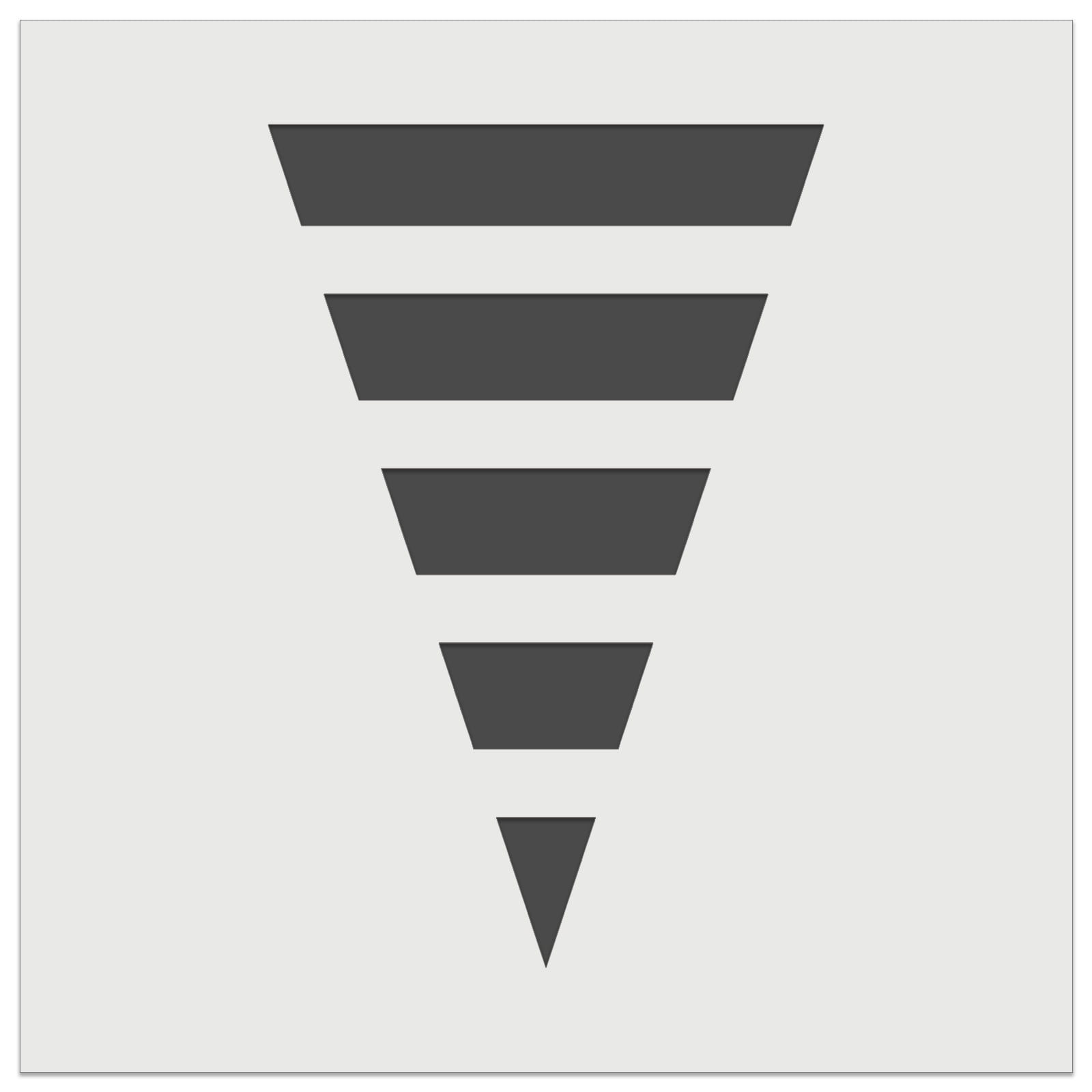 Thick Striped Pennant DIY Cookie Wall Craft Stencil - 3.5 Inch ...