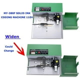 INTBUYING MY-380F Solid-Ink Wheel Label Coding Machine Auto Dry Batch Coding Machine Inkjet ...