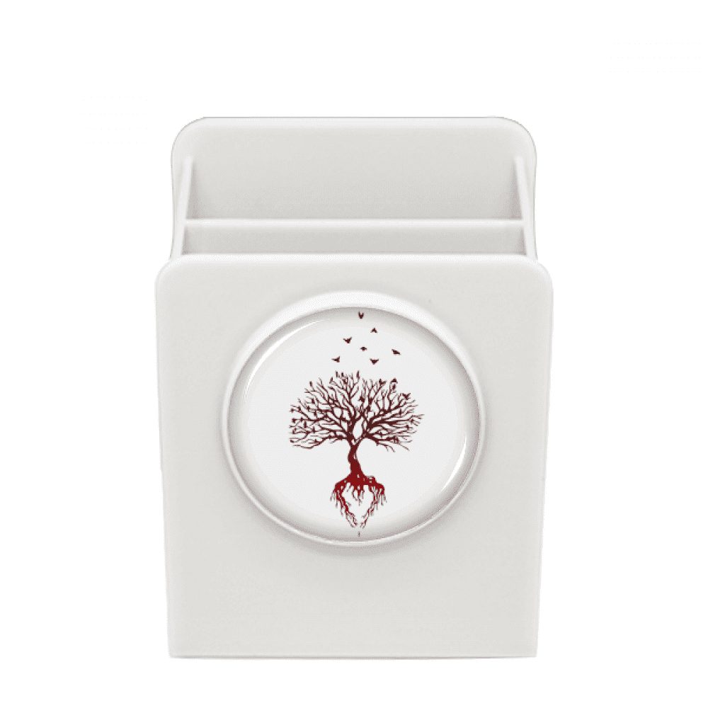 Tree Crow Flying Root Art Deco Fashion Desk Pencil Holder Cup Pen ...