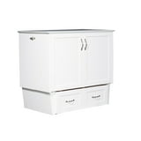 Madison Murphy Bed Chest with Charging Station & Coolsoft Mattress in ...