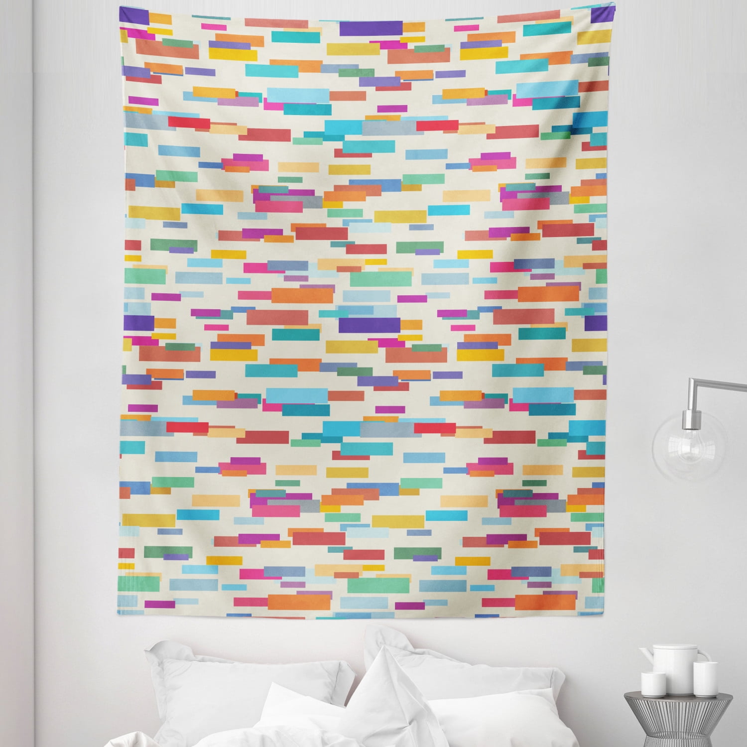 Abstract Tapestry, Colorful Pattern with a Group of Overlapping ...