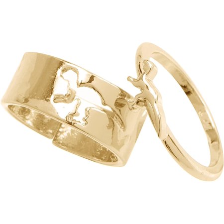 Surrme Matching Rings 2Pcs Adjustable Dinosaur Couples Matching Best ...