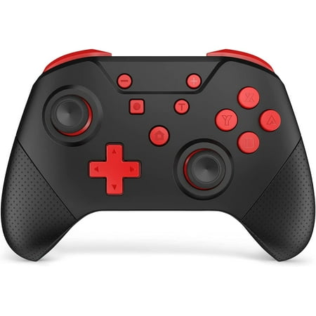 TOOAD Switch Controller, Switch Pro Controller-Black Red pour Switch/Lite/OLED Wireless Switch ...
