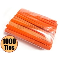 NiftyPlaza 1000 Twist Ties, 4 inch, Plastic Coated, No Rip Paper Ties ...