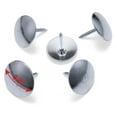 Officemate Steel Thumb Tacks, 3/8 inch Head, Silver, 100/Box (92912 ...