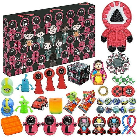 Squid Game Set Decompression Figet Toys Blind Box Kids Christmas Gift ...