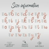 Cursive Script Letter Balloons - WE SAID YES 16" Inch Alphabet Letters ...