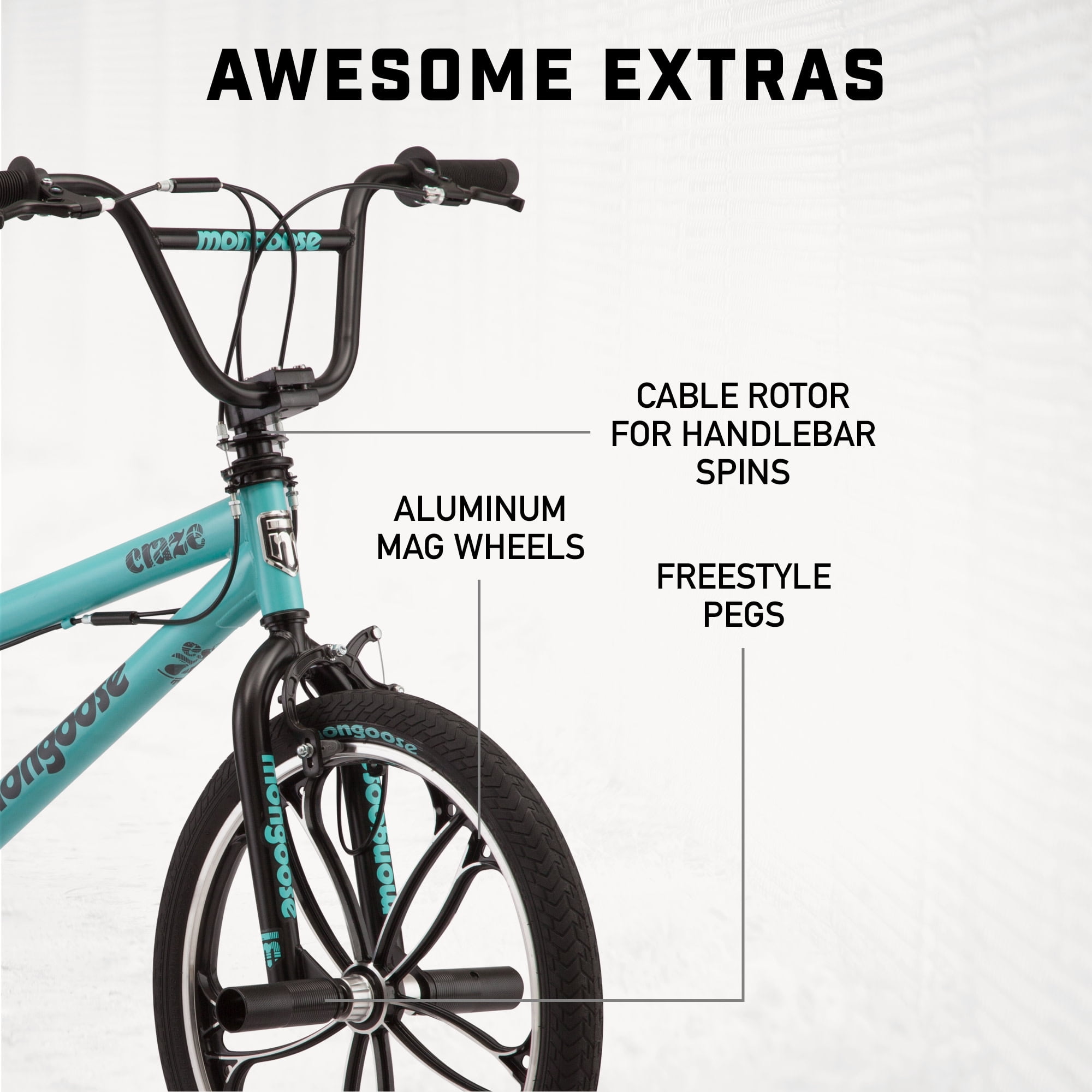 Mongoose - Brandclub - Mongoose Craze Kids BMX Bike, 20-in Mongoose - Brandclub - Mongoose Craze Kids BMX Bike, 20-in