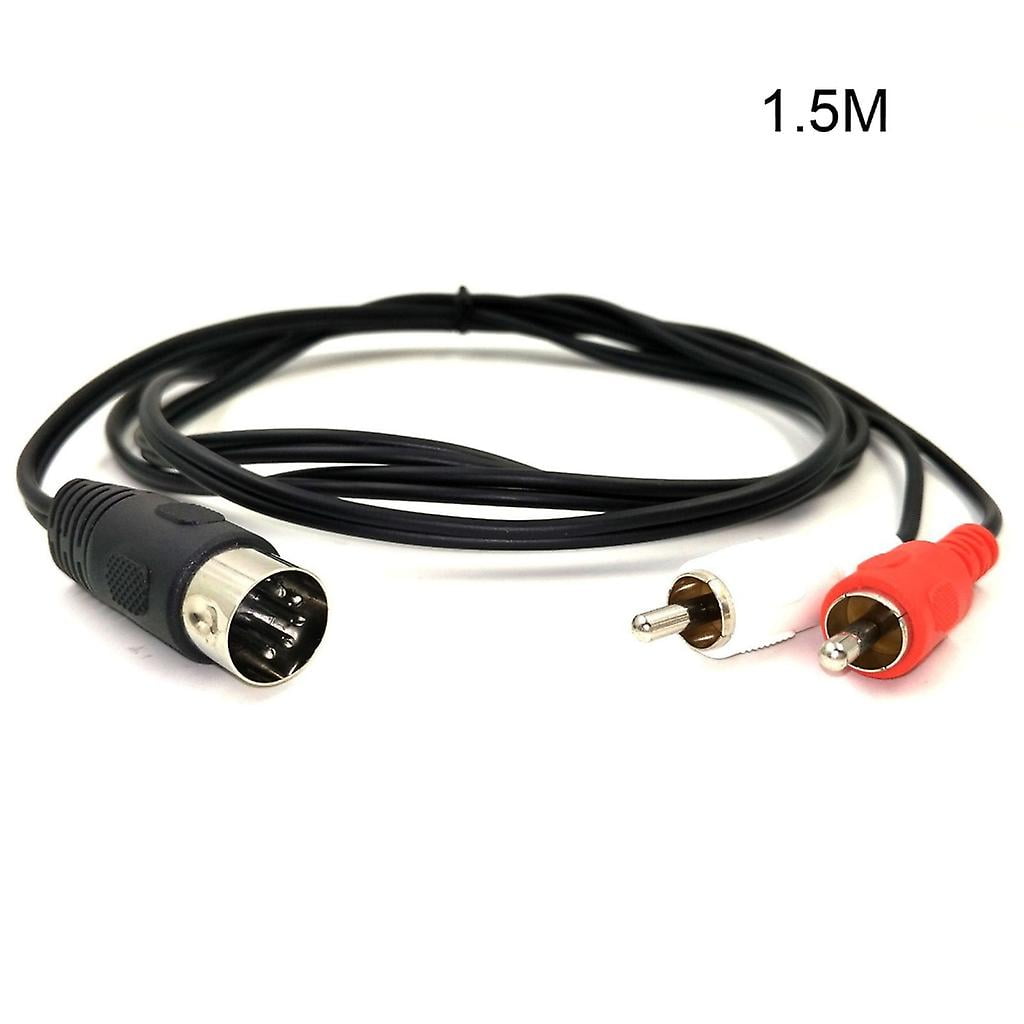 Conectores DIN 5p macho a 2rca ZHCH para sistema estéreo Bang&Olufsen 1 ...