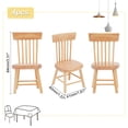 4pc Mini Wood Chairs Dollhouse Furniture Accessories for Miniature ...