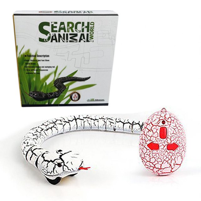 SYNPOS RC Snake Realistic Remote Control Snake Toy, USB Charge Scary ...