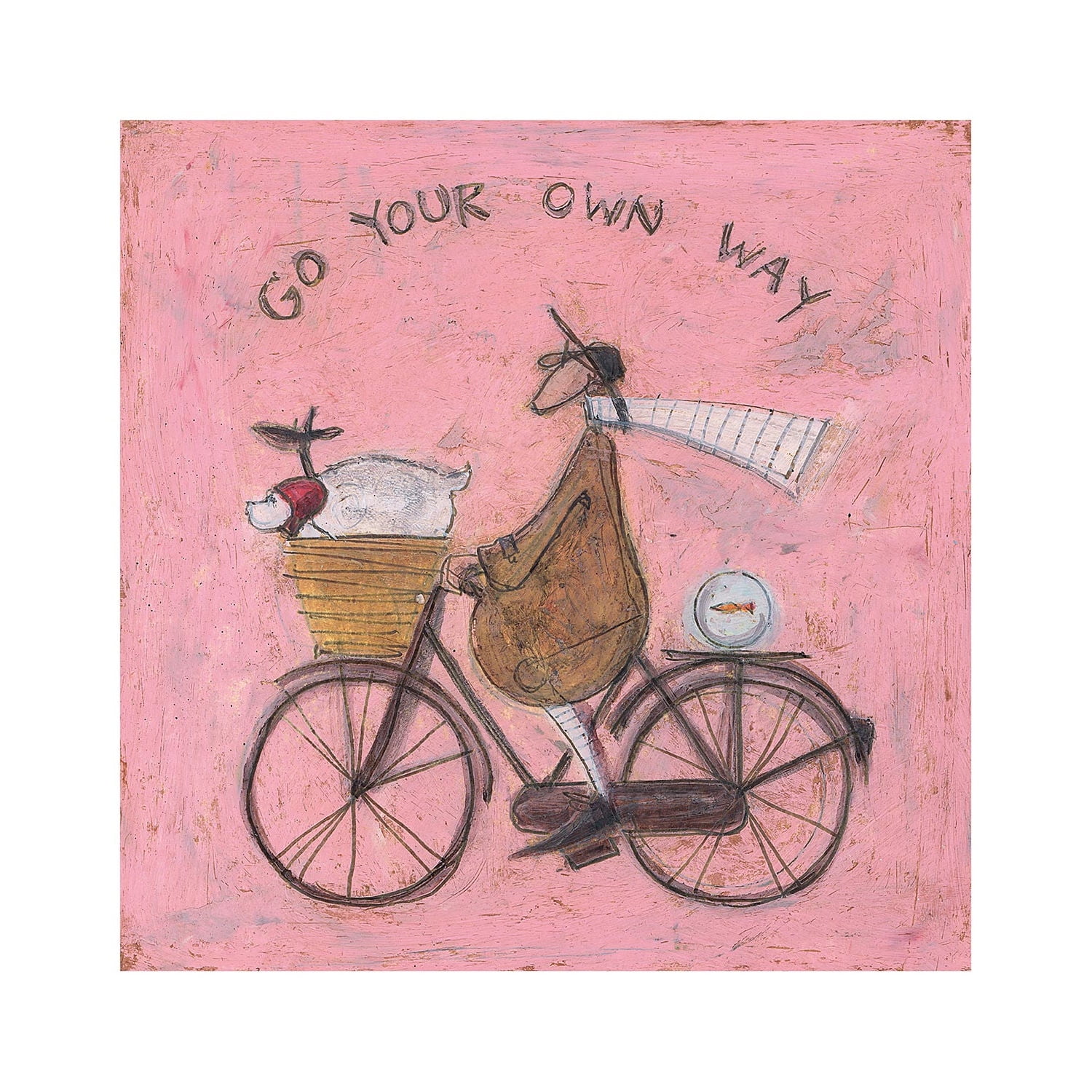 Click here for Sam Toft Go Your Own Way Print 40cm X 40cm prices