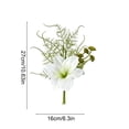 Artificial Silk Bouquet, Fake Flowers for Brides, Living Room and ...