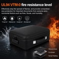 5200°F Fireproof Document Box with Lock Hard Case Fire Proof File ...