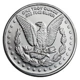 1 oz Silver Morgan Dollar Design Round, .999 Fine Silver, Lot of 100 ...