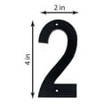 HY-KO 4" Black Plastic Modern Number 2 - Walmart.com