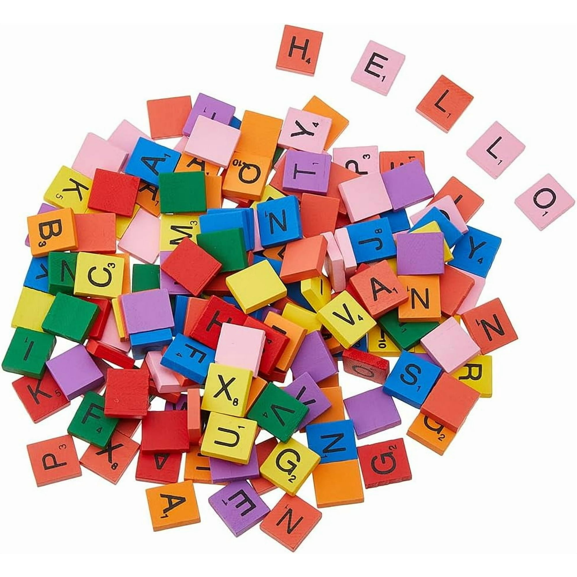 Click here for Nobrand 200pcs Wood Letter Tiles Colorful Wood Let... prices