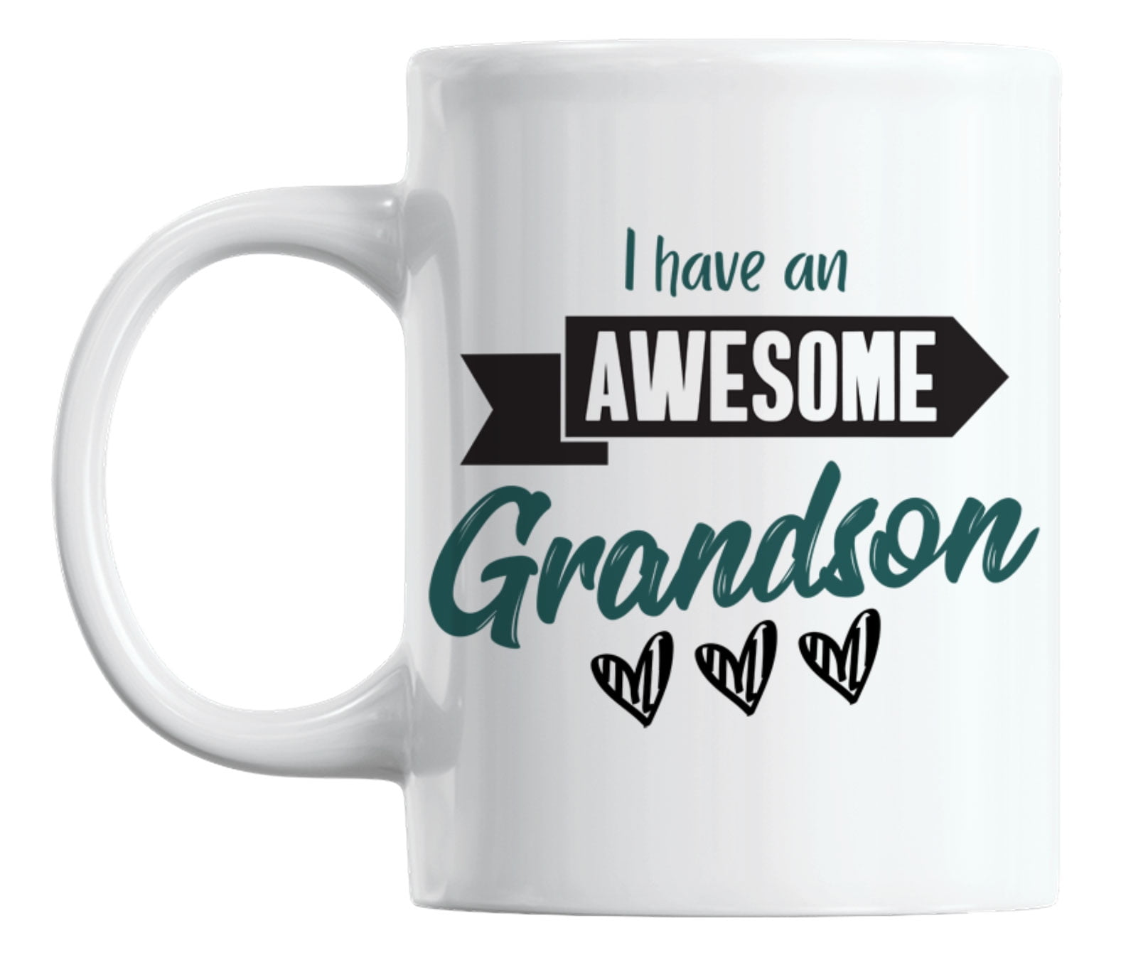 I Have an Awesome Grandson White Ceramic Coffee & Tea Mug for ...