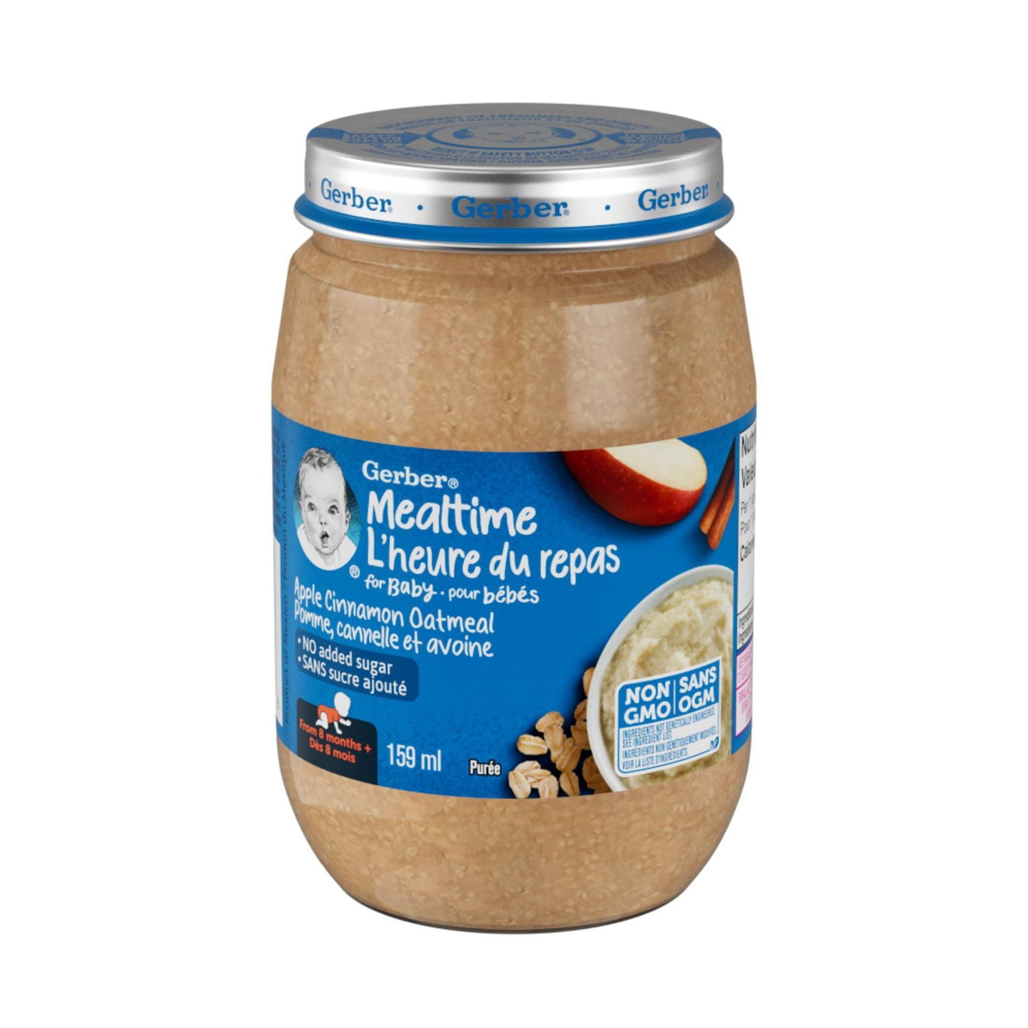 Click here for Gerber Mealtime Apple Cinnamon Oatmeal Purée  For... prices