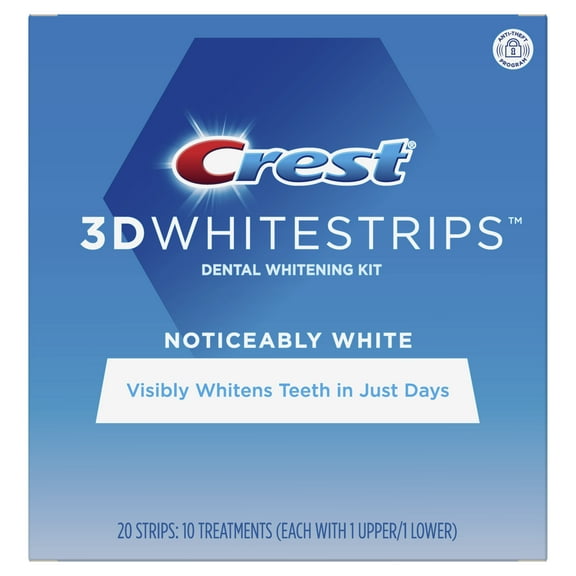 Crest Dental Tooth Whitener: Noticeably White Whitestrips Teeth ...