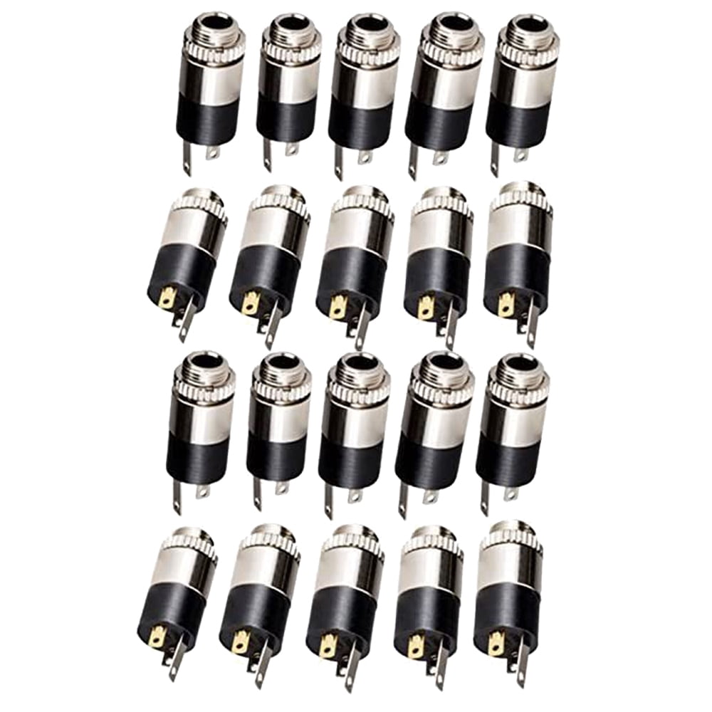 20PCS 3.5mm Female Stereo Audio Jack Connector panel mount - Walmart.com
