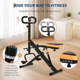 Squat Machine, Upright Row-N-Ride Trainer w/Adjustable Resistance ...