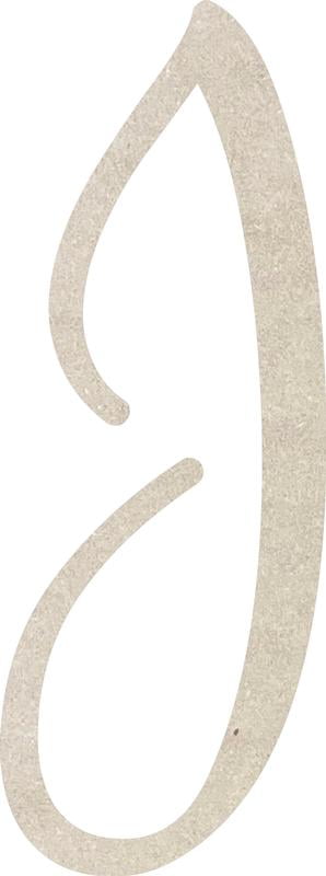 Unfinished MDF Letter J, Paintable 20'' Tall Small Wood Letter Love Is ...