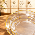Clear 200-Count Disposable Plastic Party Plates Set with Rim - Walmart.com