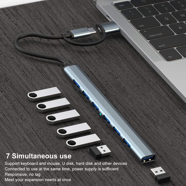 Docking Station 7 Ports Multifunctional High-speed Transfer Low Game ...