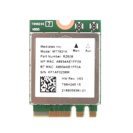 OKN WiFi 6 Card AX3000 M2 WiFi Module with BT 5.1 and WPA3 Security, M2 ...